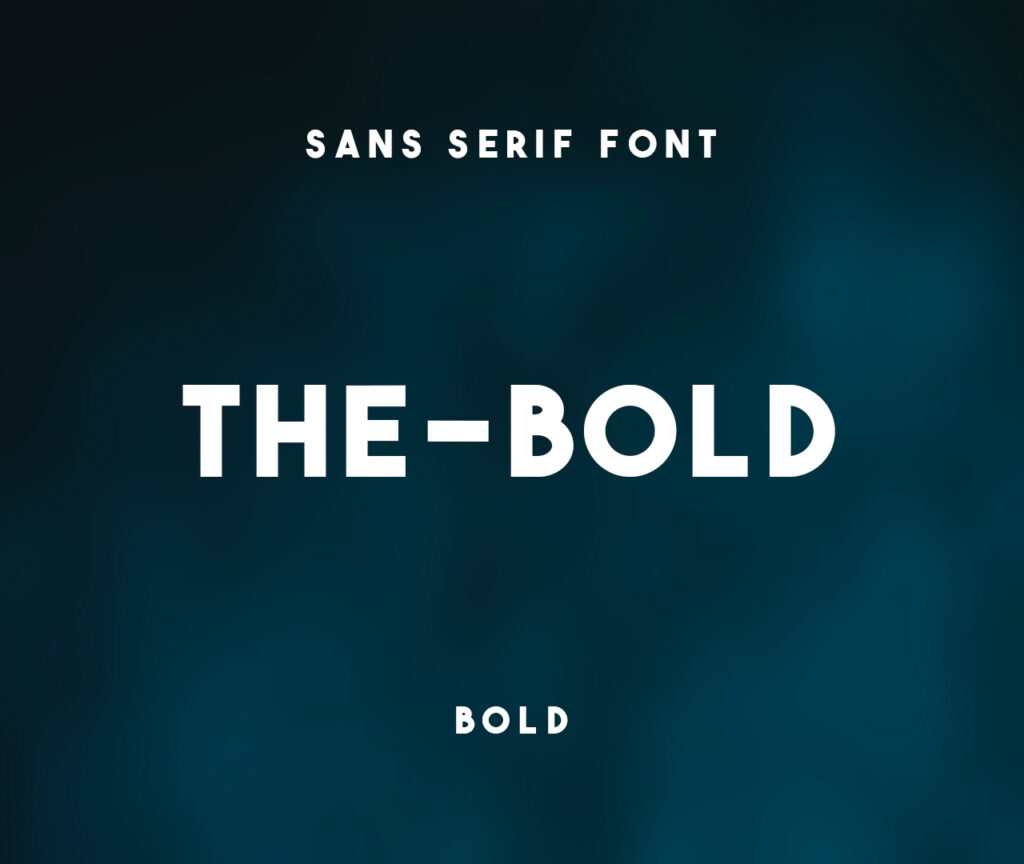 The Bold Font - Graphic Guru