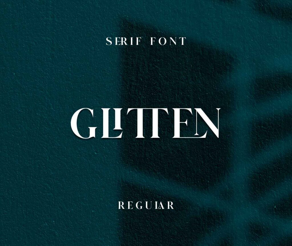 Glitten Font - Graphic Guru