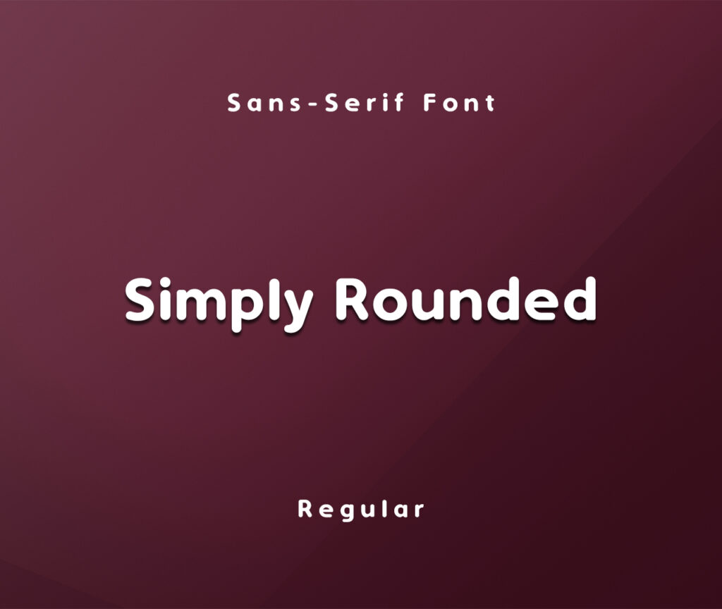 Simply Rounded Font - Graphic Guru