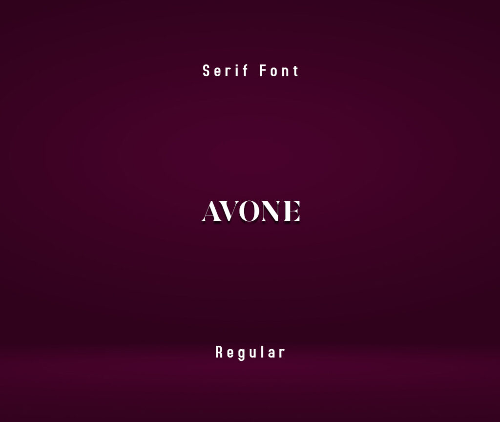 AVONE Font - Graphic Guru