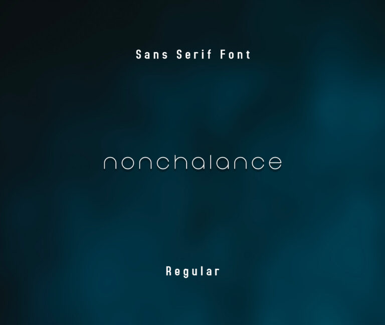 Nonchalance Font - Graphic Guru
