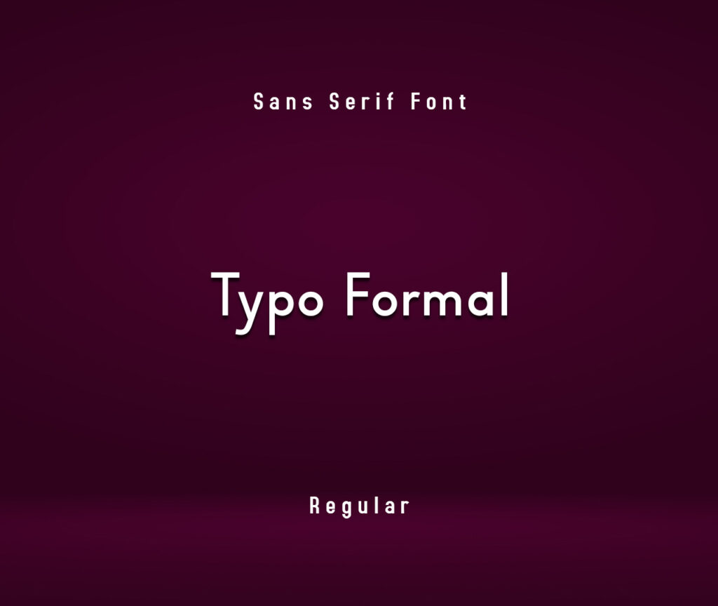 Typo Formal Font - Graphic Guru